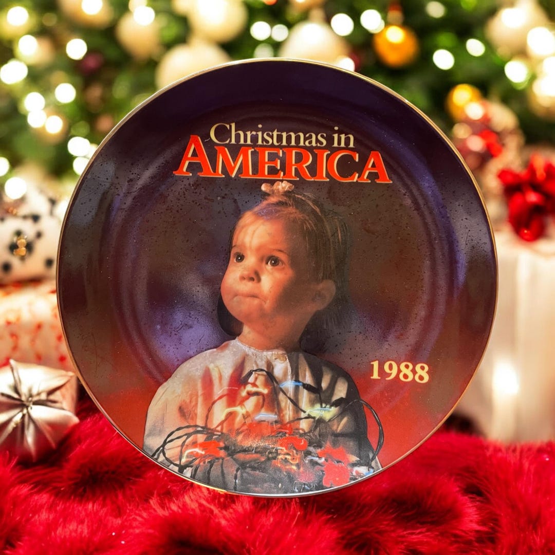 Christmas in American 1988 Edition Collectible Plate - Etsy