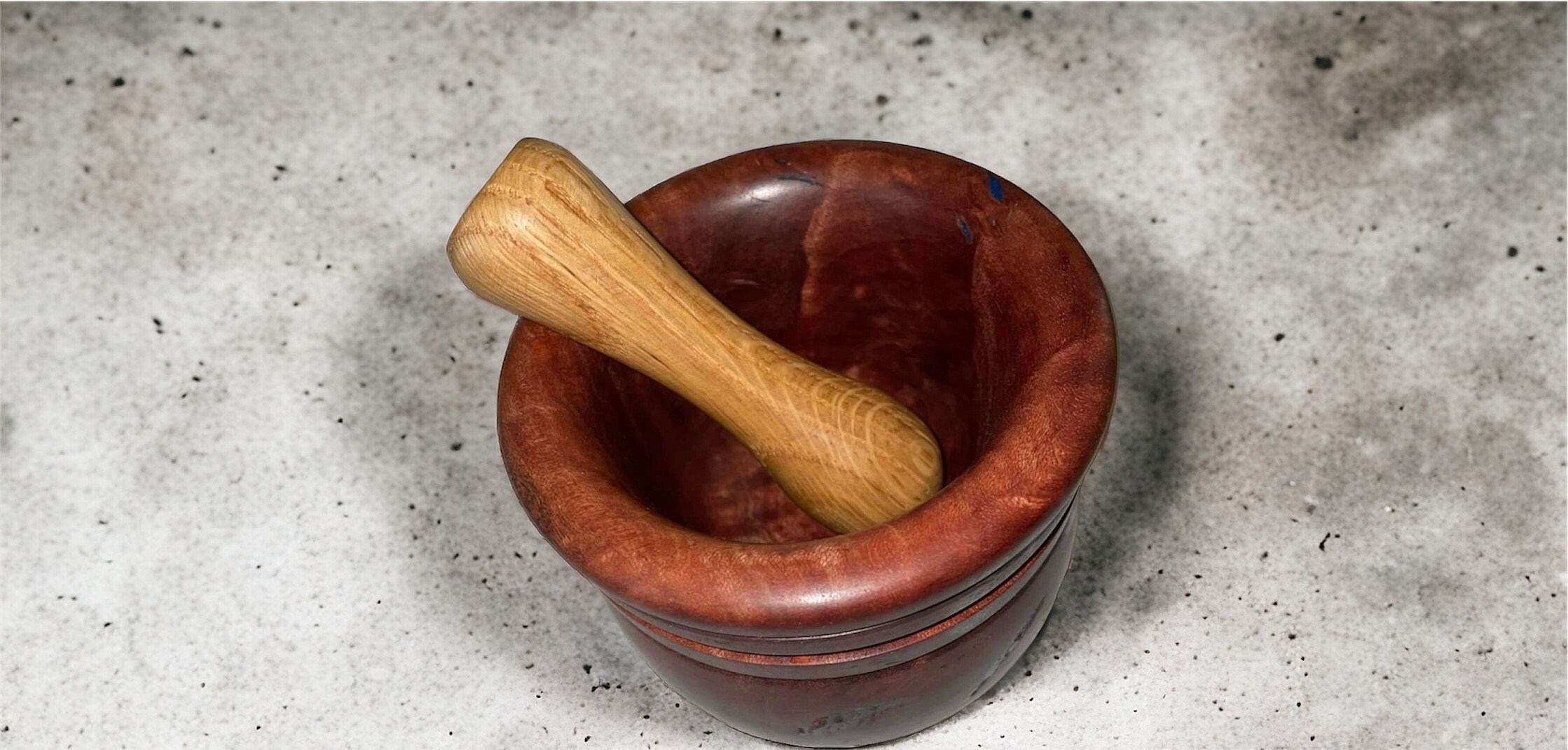 Mortar and Pestle With Blue Resin Accents - Etsy