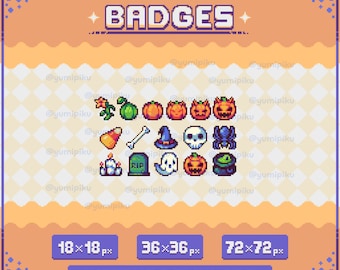 HALLOWEEN CUTE SLIMES Twitch Sub Badges Halloween Spooky - Etsy