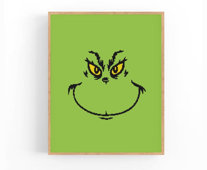 Mr. Grinch Cross Stitch Pattern - Etsy
