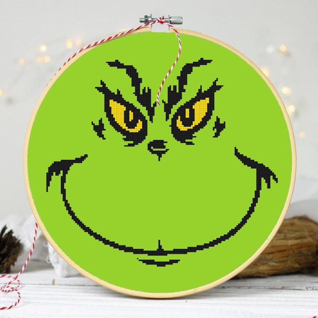 Mr. Grinch Cross Stitch Pattern - Etsy