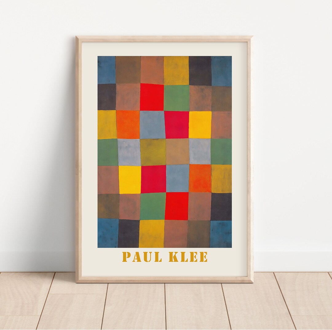 Paul Klee Color Print Paul Klee Poster Surrealist Art - Etsy