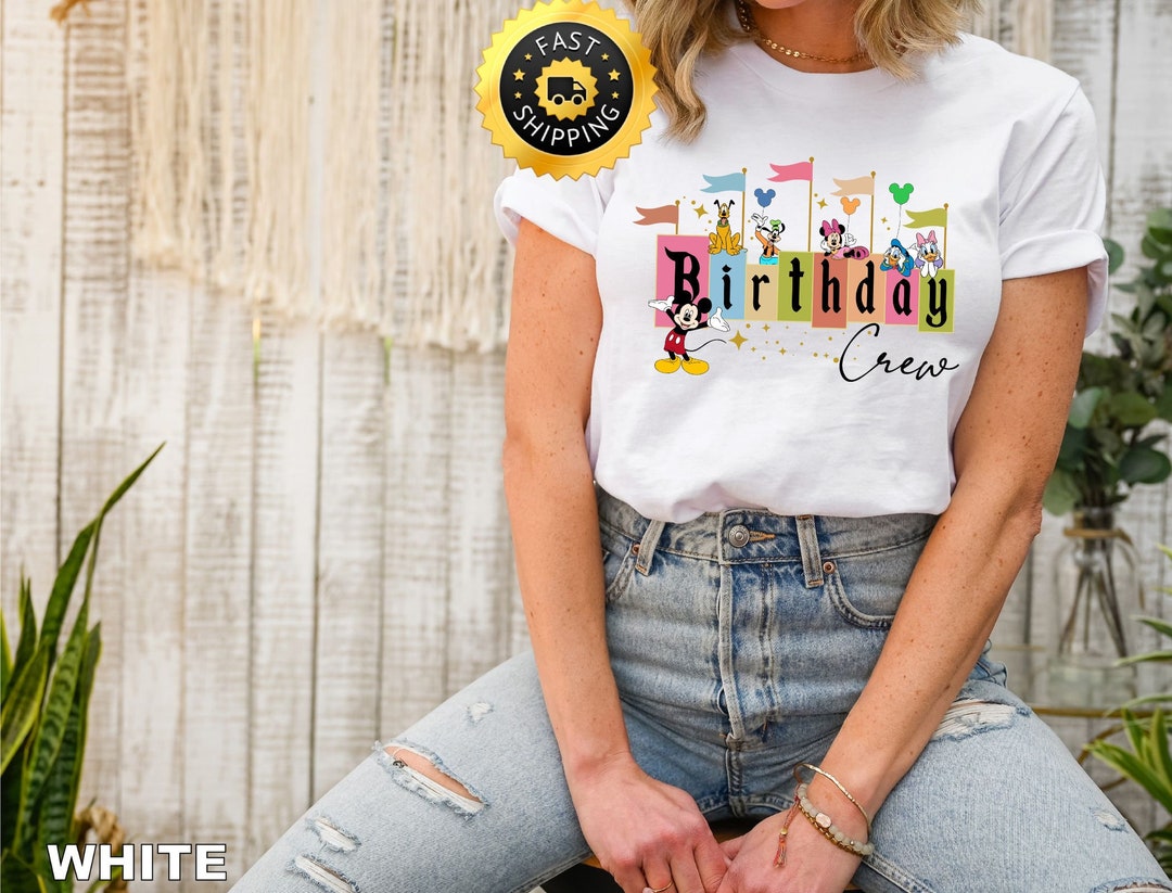 Disney Birthday Crew Shirt, Disney Birthday Gift Tee, Birthday Trip ...