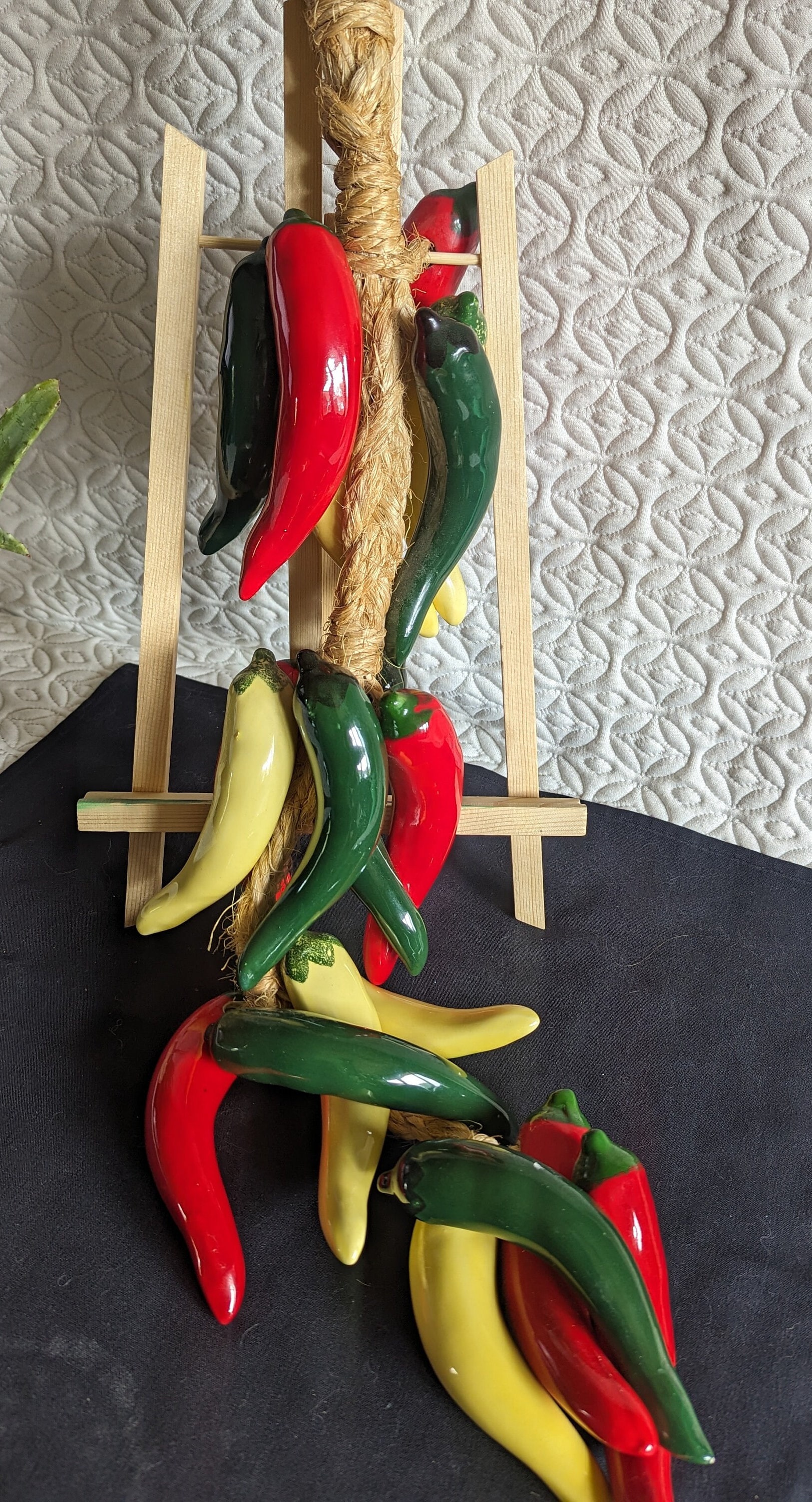 Vintage Ceramic Chile Pepper String - Etsy