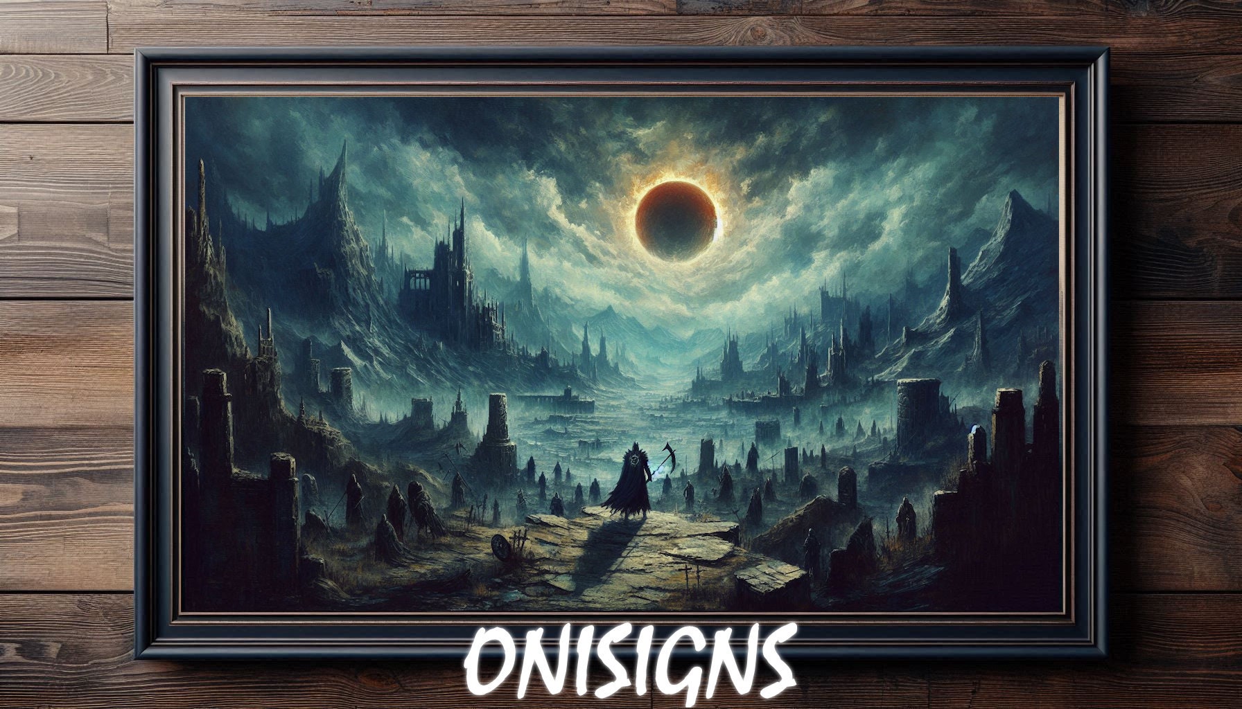 Dark Souls Frame TV Art, Painting, Frame TV Art, Home Decor, Souls Like ...