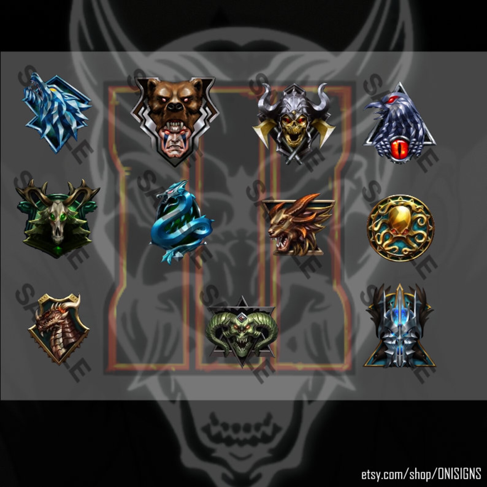 Cod Zombies Ranked Badges - Twitch Sub/bit Badges/emotes for Streaming ...