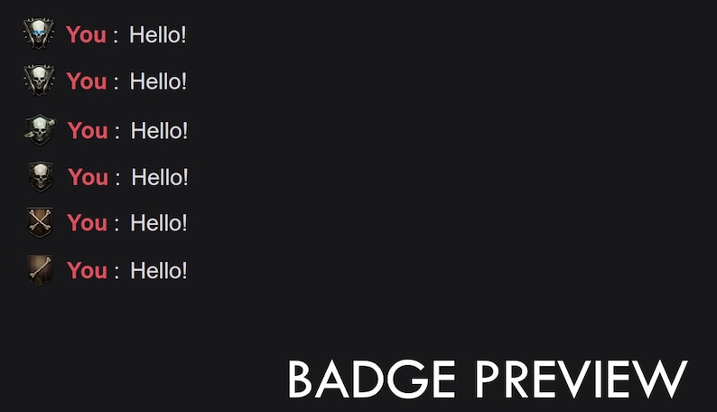 COD Zombie Twitch Sub Badges Skeleton Crossbones Gothic Pirate ...
