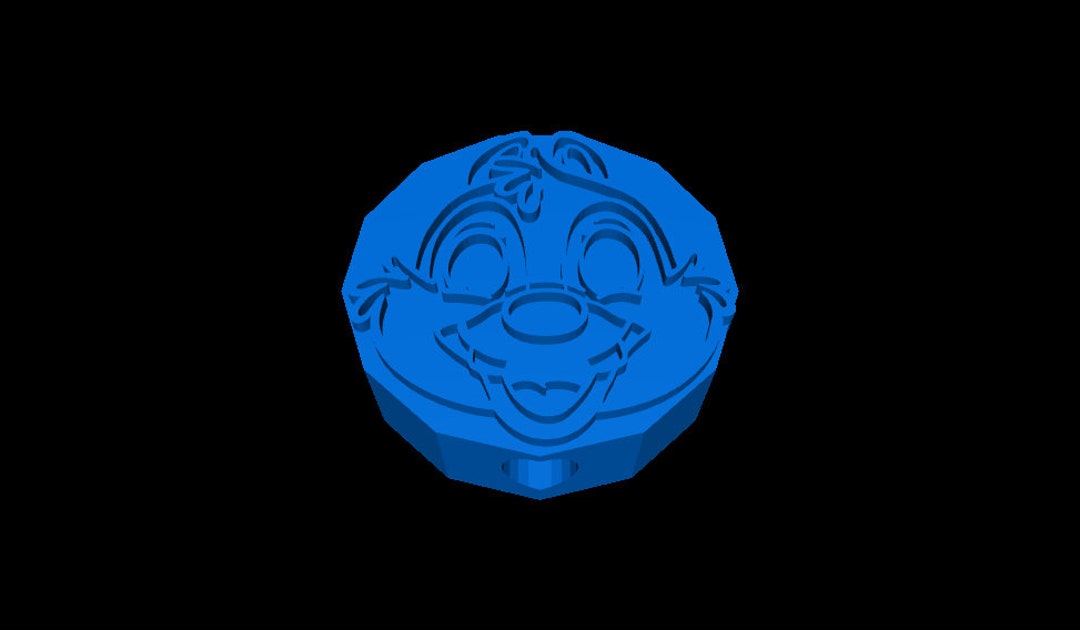 Chipmunk Dale Straw Topper Buddy STL File Digital Download for 3D ...