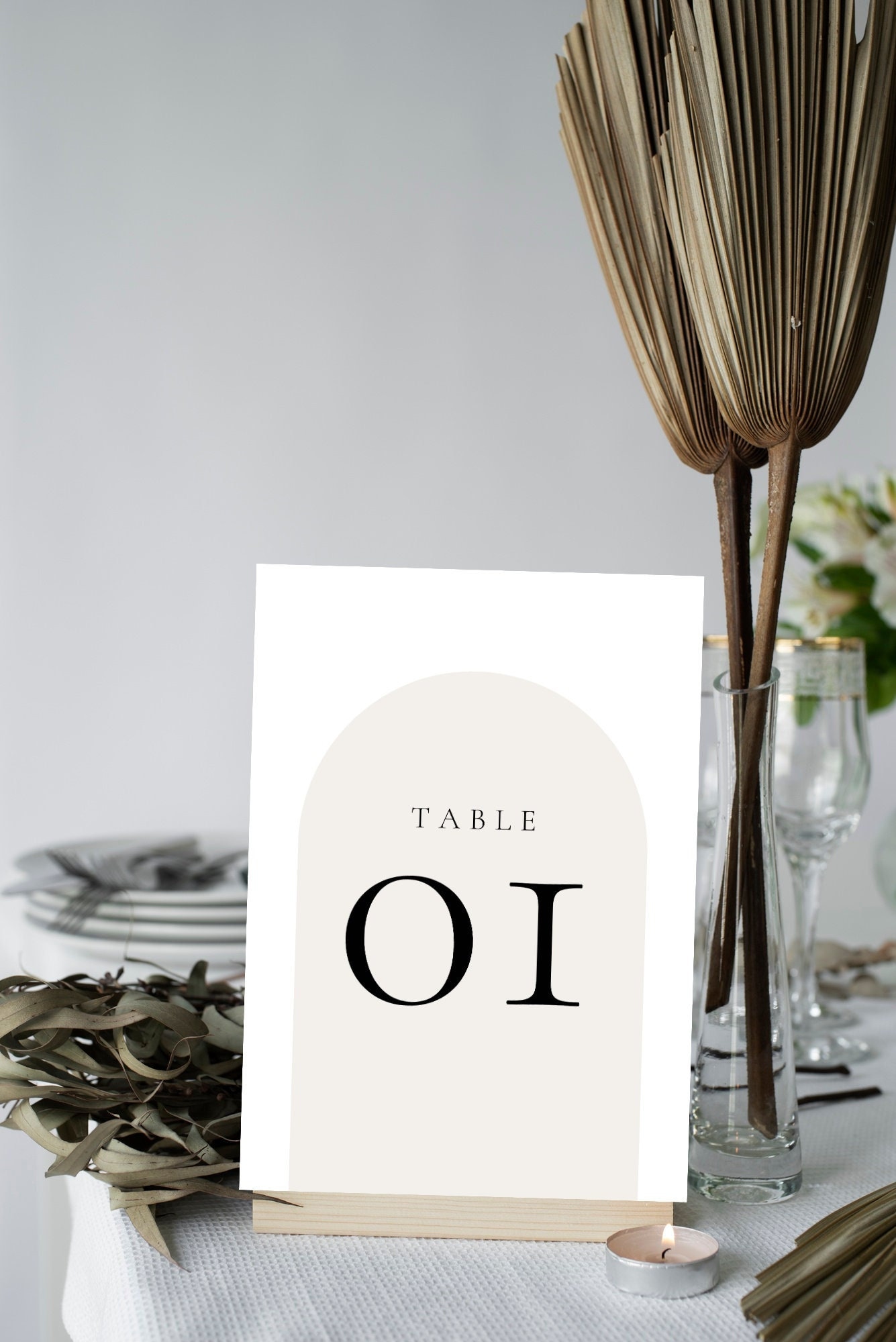 Wedding Table Numbers Printable, Table Numbers Template, Calligraphy ...