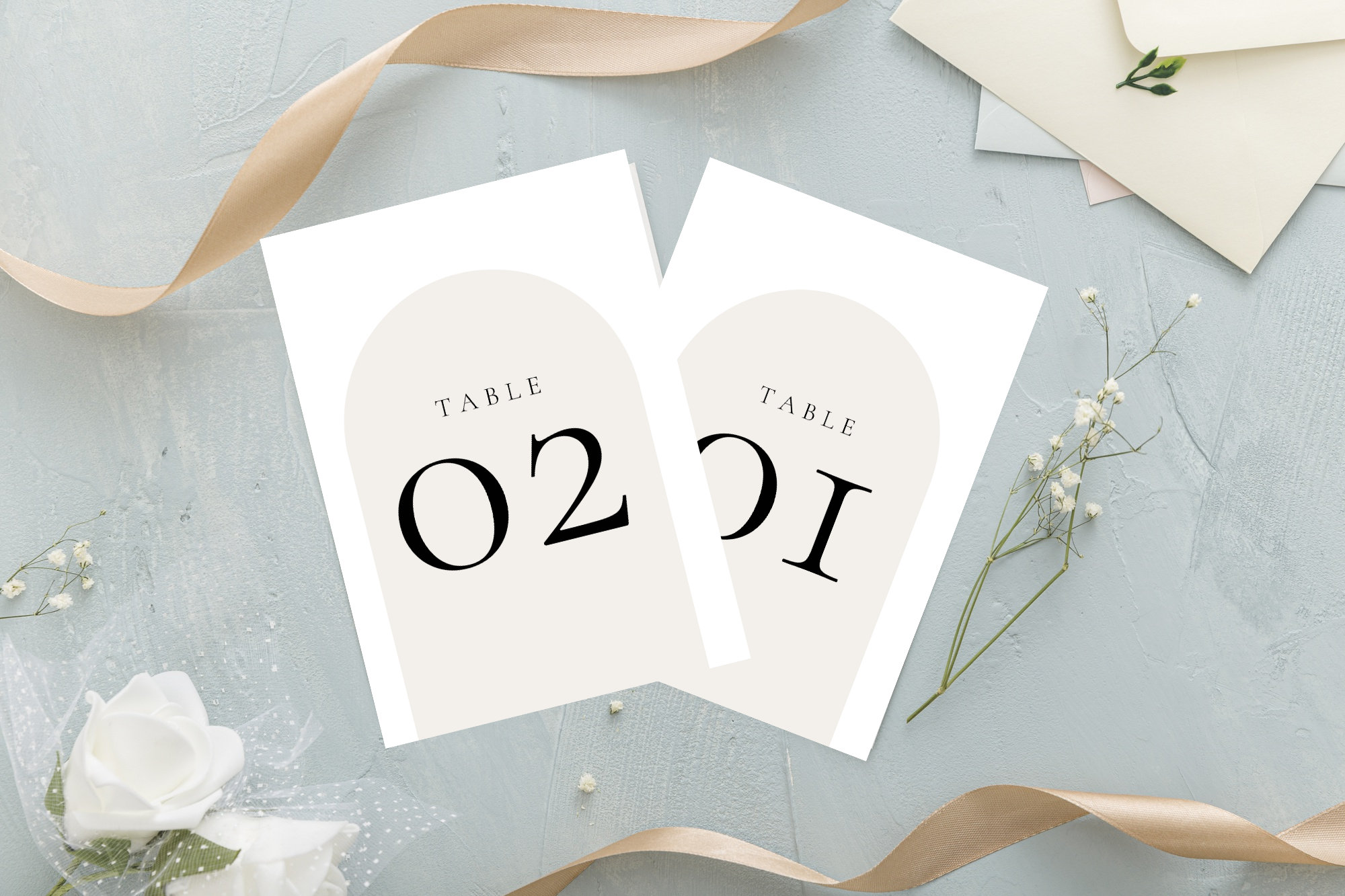 Wedding Table Numbers Printable, Table Numbers Template, Calligraphy ...