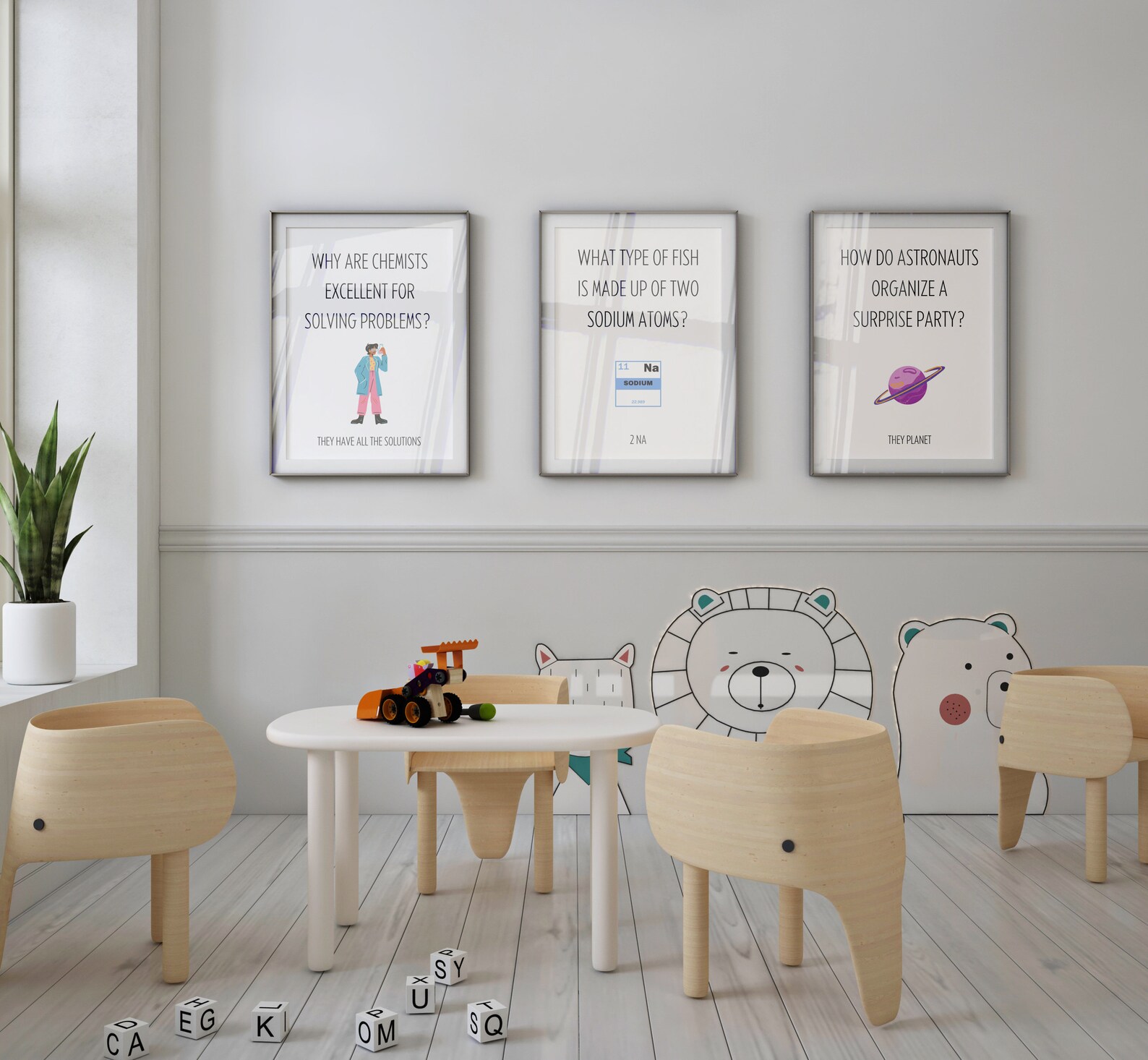 Funny Science Posters Puns Set of 3, Science Classroom Decor, Science ...