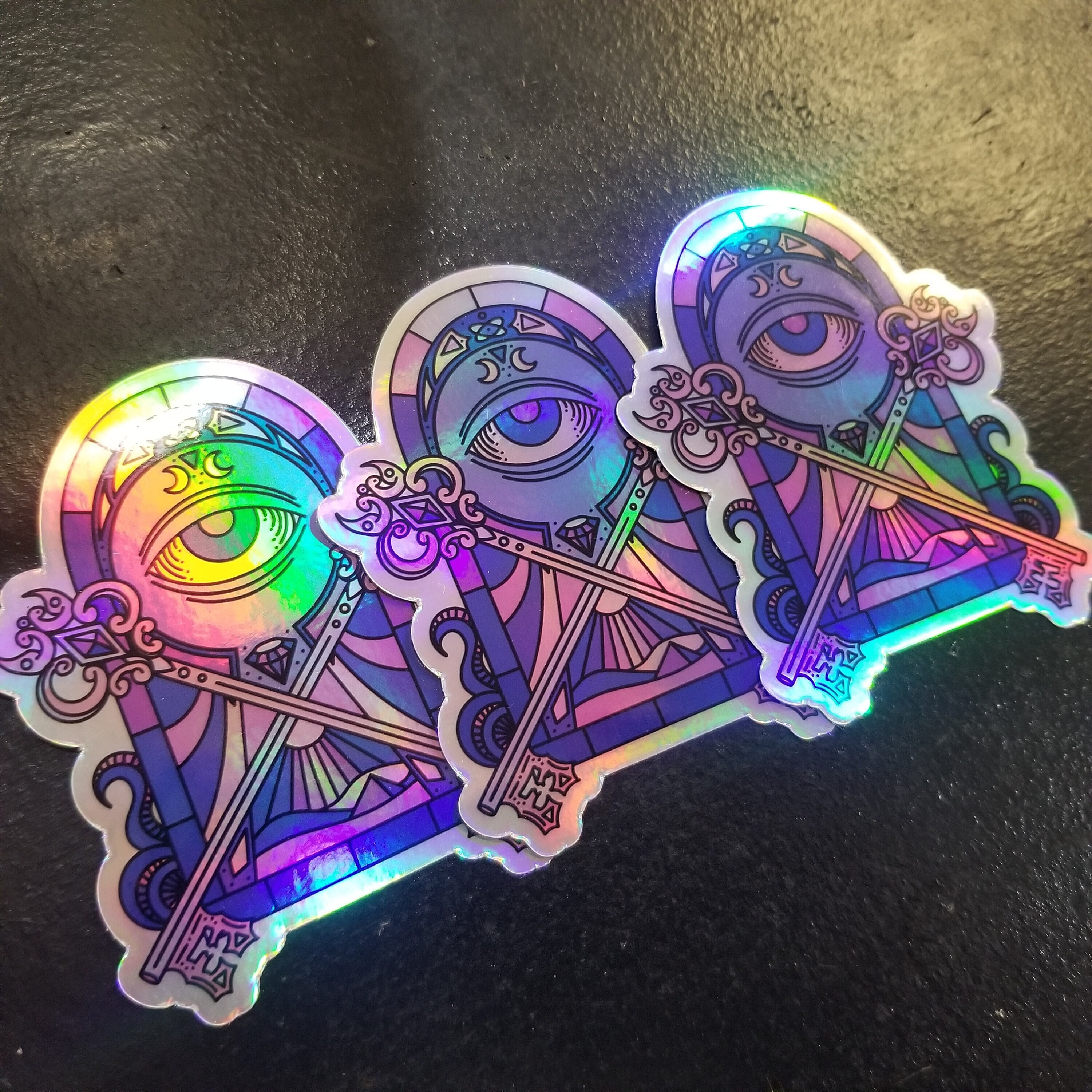 Holographic Sticker - "the Keeper" - Psychedelic, Trippy, Eye ...