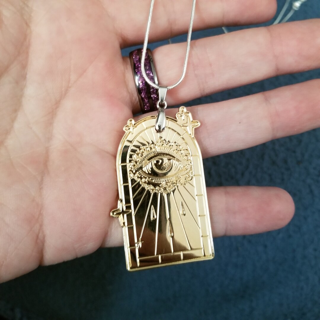 Mirror Polished Gold Plated the Watcher Pendant, LE 11/25, Gold Plated ...
