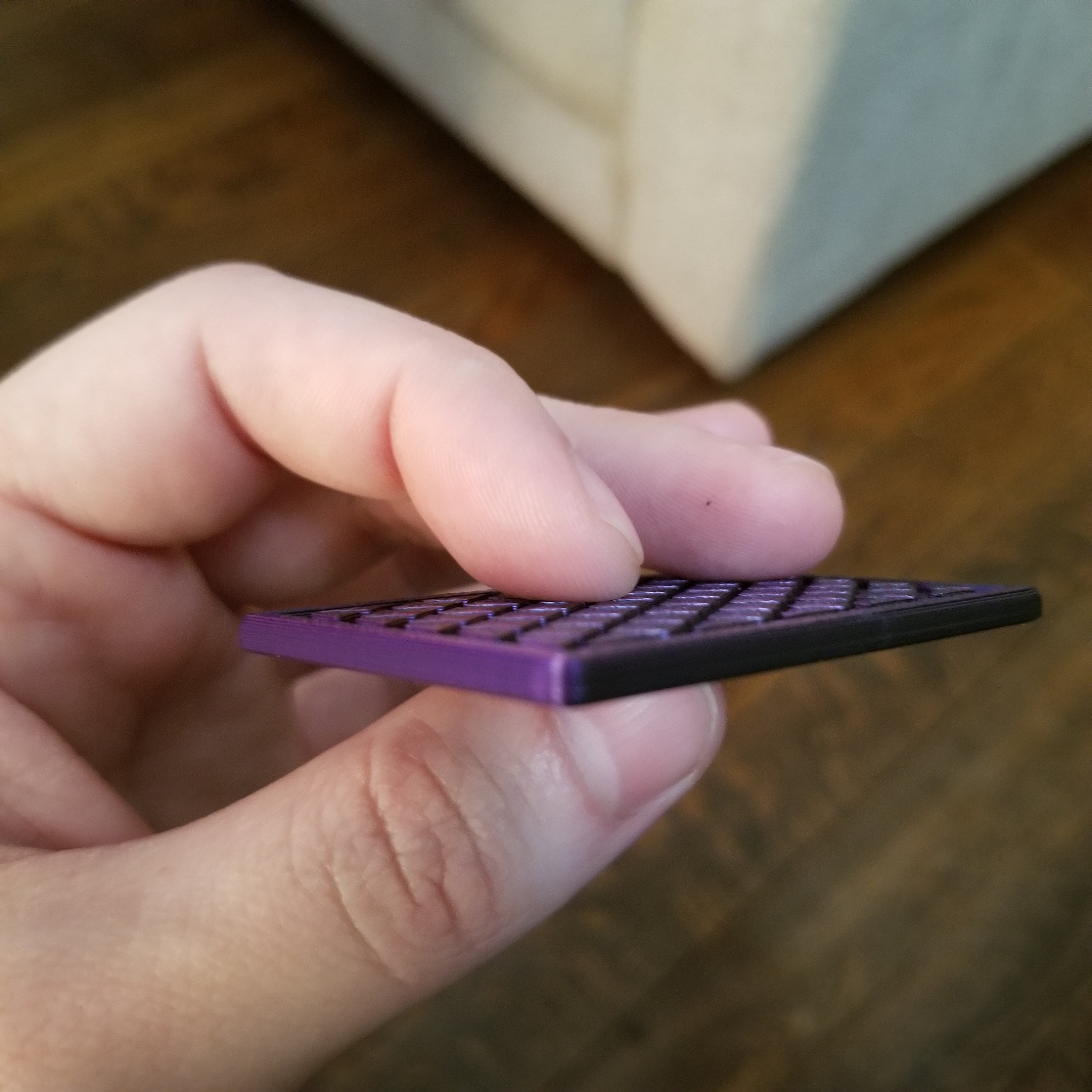 Stress and Anxiety Relief, Sensory Fidget Slab Coin galaxy Tricolor ...