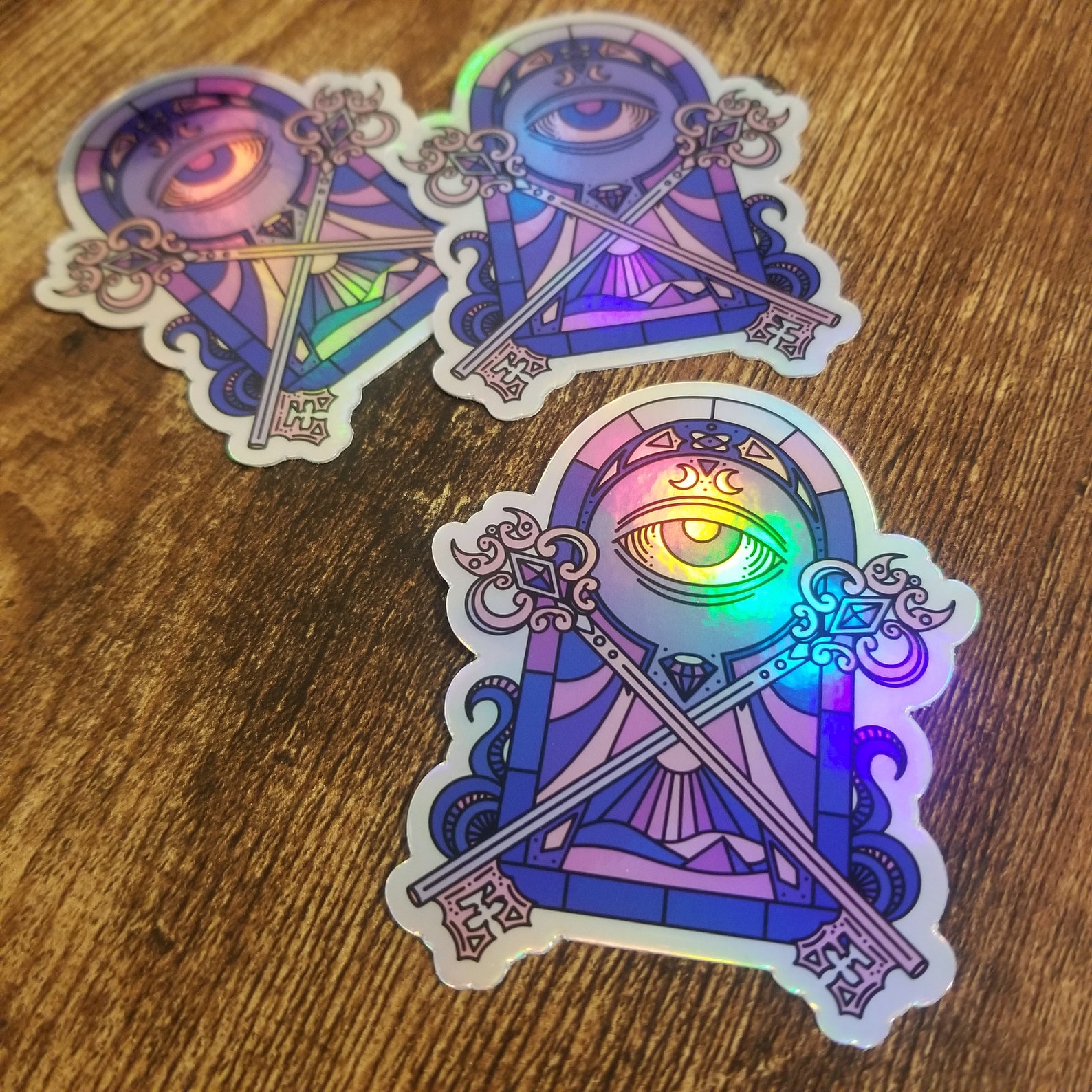 Holographic Sticker - "the Keeper" - Psychedelic, Trippy, Eye ...