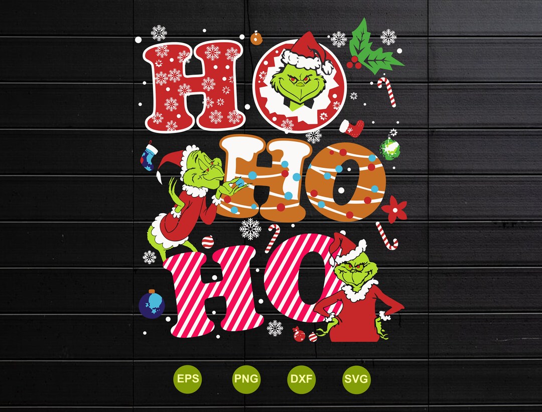 Merry Grinchmas Hohoho Svgthe Grinch Svg Christmas - Etsy Canada