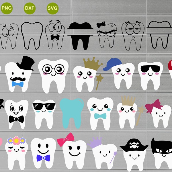 Tooth Svg - Etsy