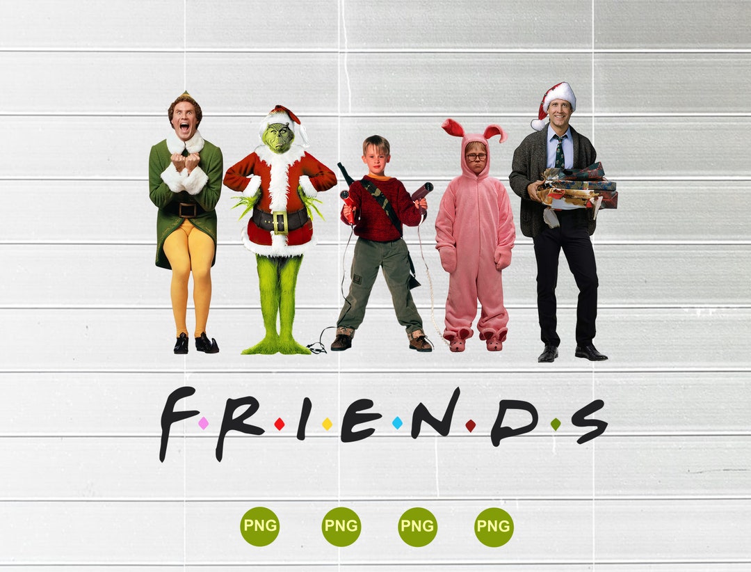 Christmas Friends PNG File Download, Funny Friends Christmas PNG ...