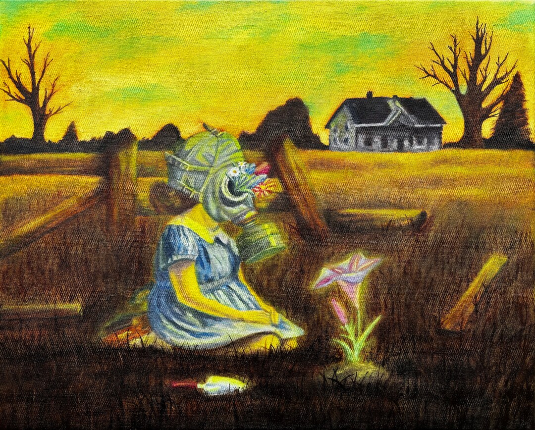 Apocalyptic Surrealist Matted Art Print 8.5x11 'nuclear in Nature ...