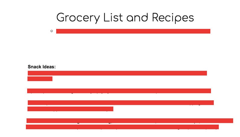 Bodybuilding Prep Grocery List and Recipes PDF Book - Etsy UK