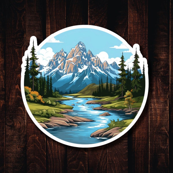 Car Mountain Decal - Etsy