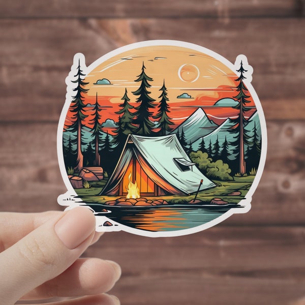 Tent Sticker - Etsy