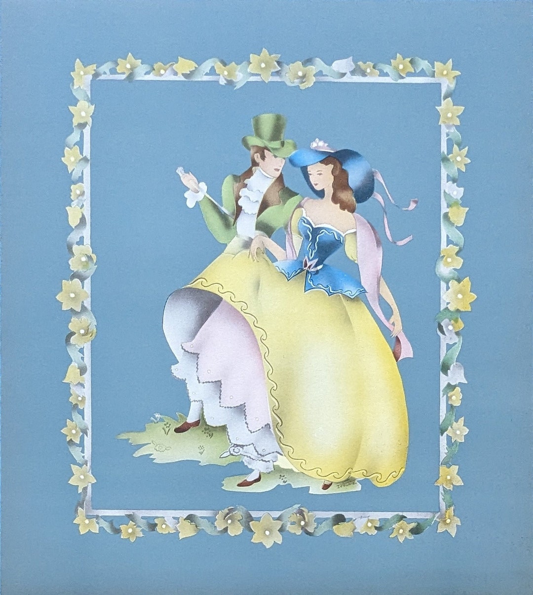 Bridgerton Style Vintage Turner Wall Art beautytone Couples Dancing by ...