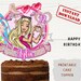 DIGITAL FASHION GIRL Themed Cake Topper - Fashion Girl Themed Digital ...