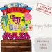 DIGITAL LOTERIA THEMED Cake Topper Loteria Themed Digital Printable Png ...