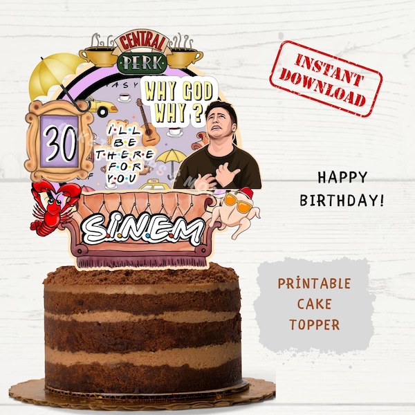 Friends Cake Topper - Etsy