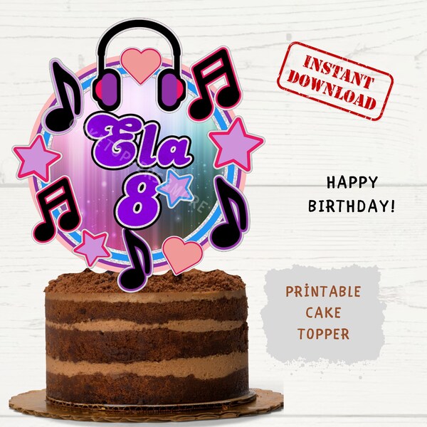 Music Cake Toppers - Etsy