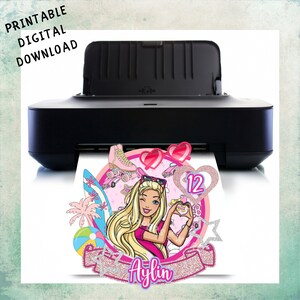 DIGITAL FASHION GIRL Themed Cake Topper - Fashion Girl Themed Digital ...