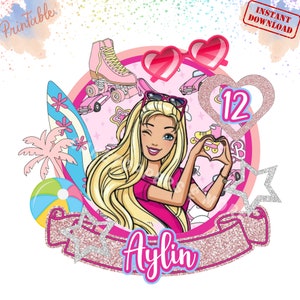DIGITAL FASHION GIRL Themed Cake Topper - Fashion Girl Themed Digital ...