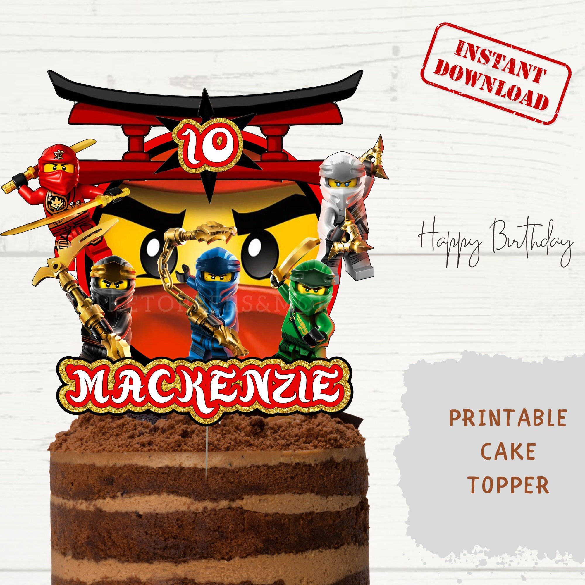 Lego Ninjago Cake Topper