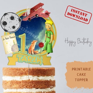 DIGITAL LITTLE PRINCE Cake Topper Little Prince Themed Digital ...