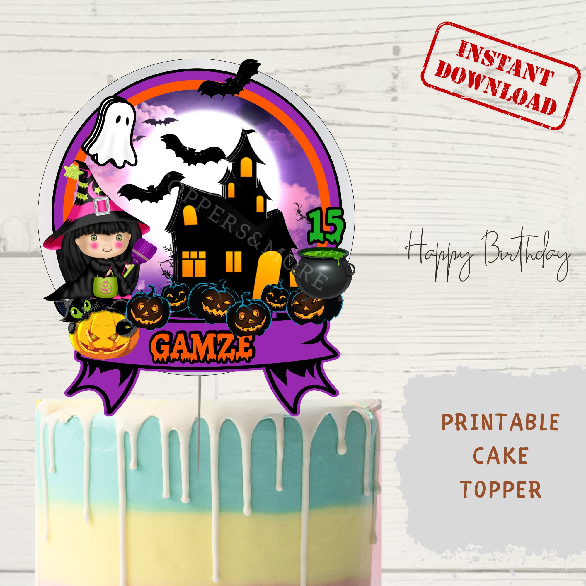 HALLOWEEN DIGITAL DOWNLOAD Halloween Themed Digital - Etsy