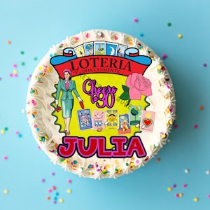 DIGITAL LOTERIA THEMED Cake Topper - Loteria Themed Digital Printable ...