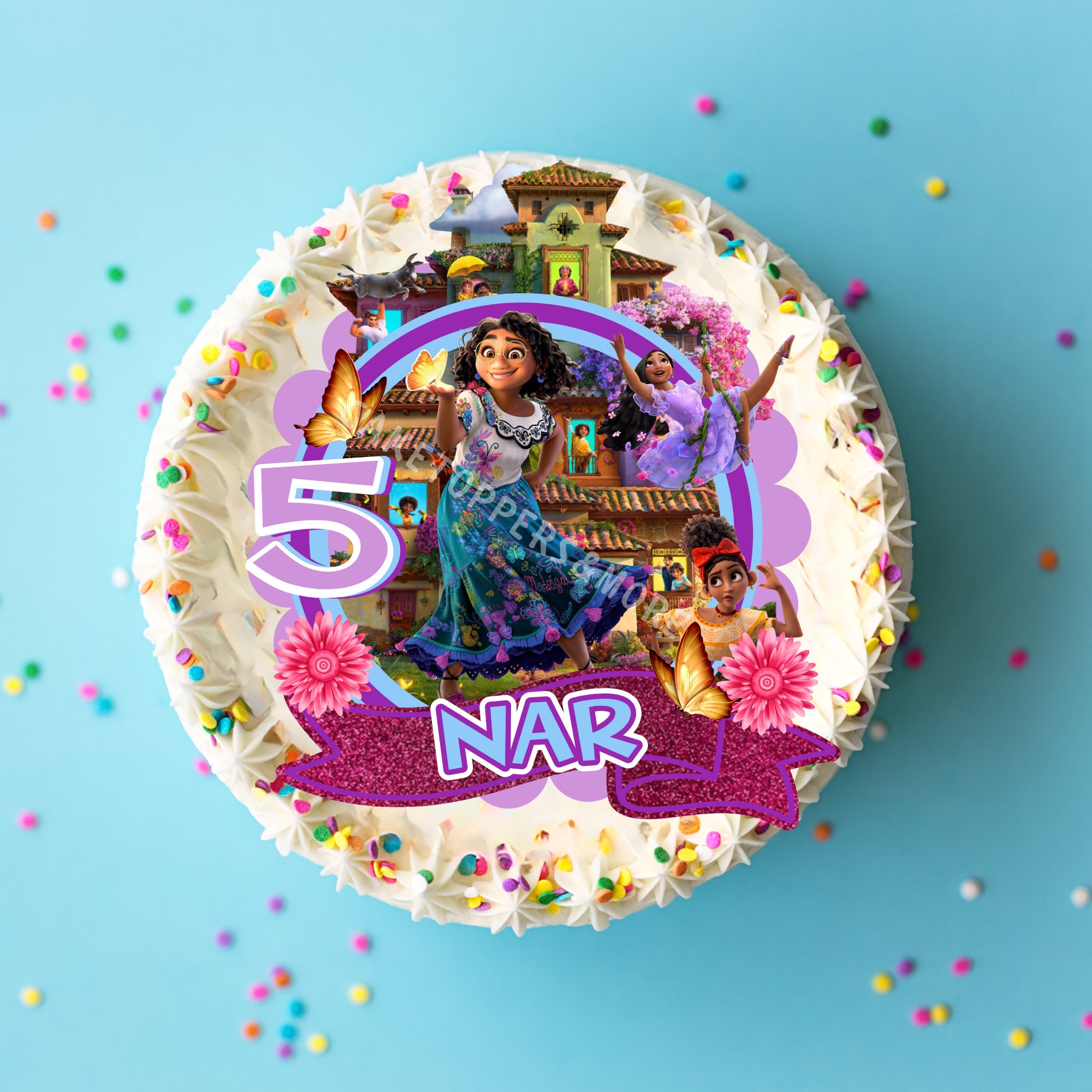 DIGITAL MIRABEL Cake Topper Mirabel and Isabela Characters Themed ...