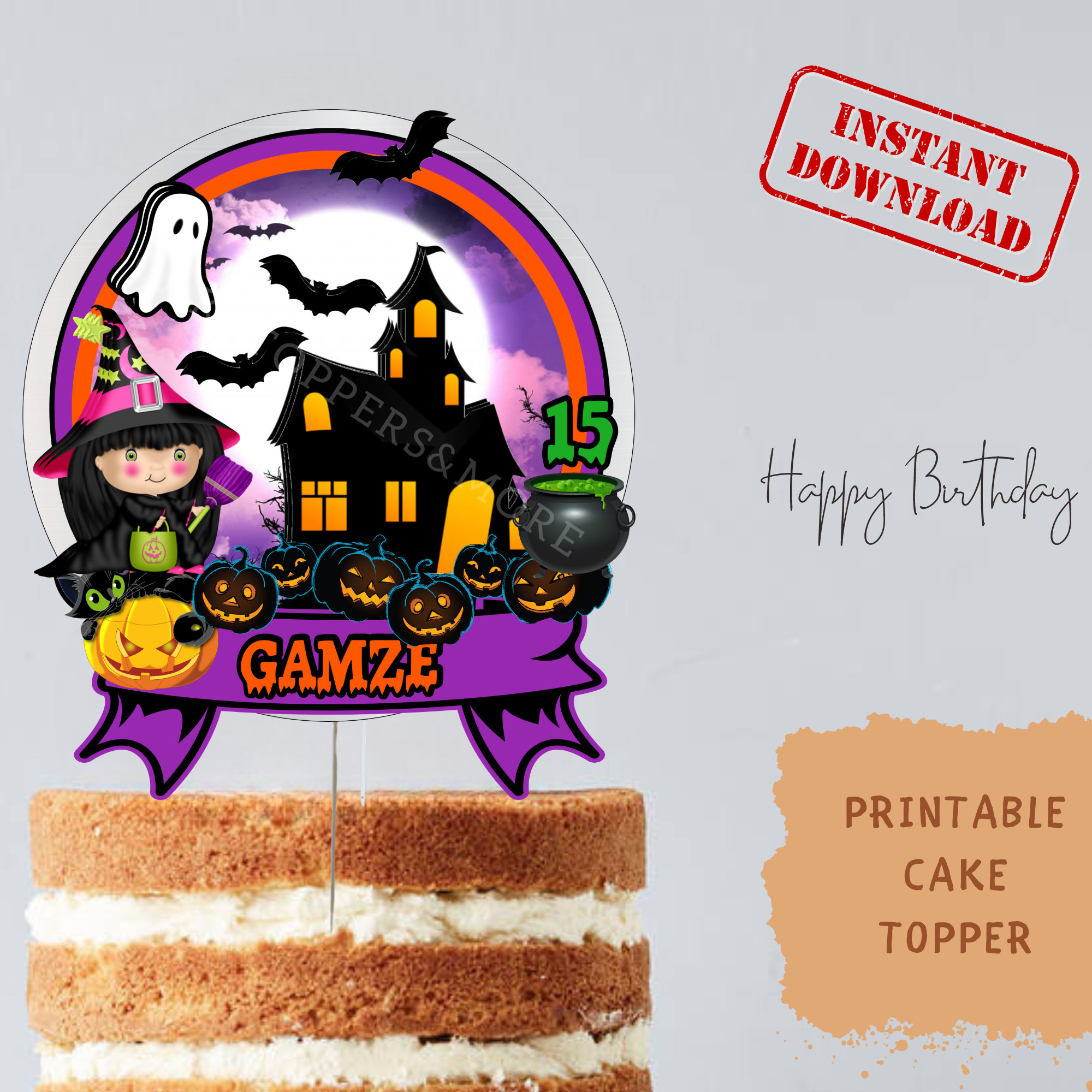 HALLOWEEN DIGITAL DOWNLOAD Halloween Themed Digital - Etsy