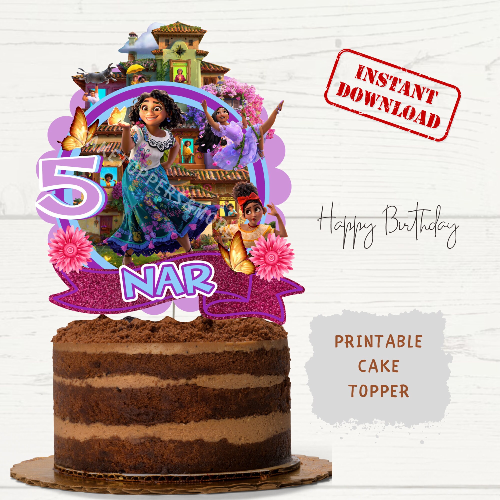 DIGITAL MIRABEL Cake Topper Mirabel and Isabela Characters Themed ...