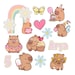 Custom Capybara Cake Topper: Printable Birthday Party Decoration ...