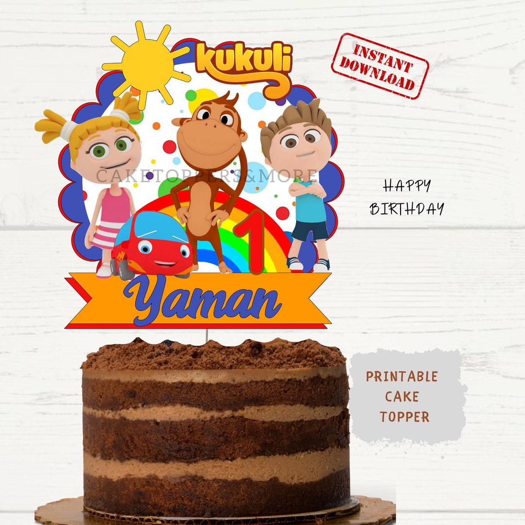 DIGITAL KUKULI THEMED Cake Topper Turkish Monkey Character Kukuli ...