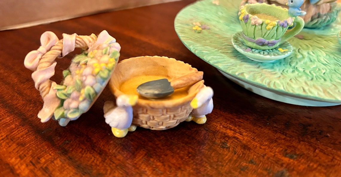 Precious Moments Mini Garden Tea Party Set - Etsy