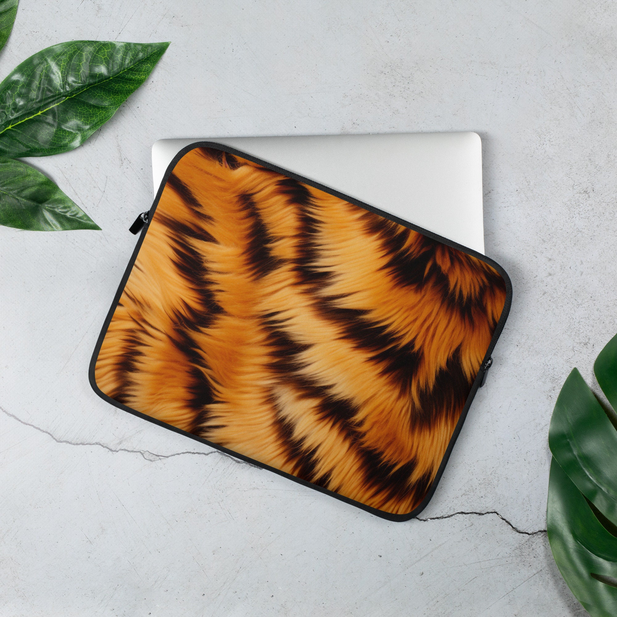 Tiger Pelt Pattern Neoprene Laptop Sleeve 13 15 Options - Etsy