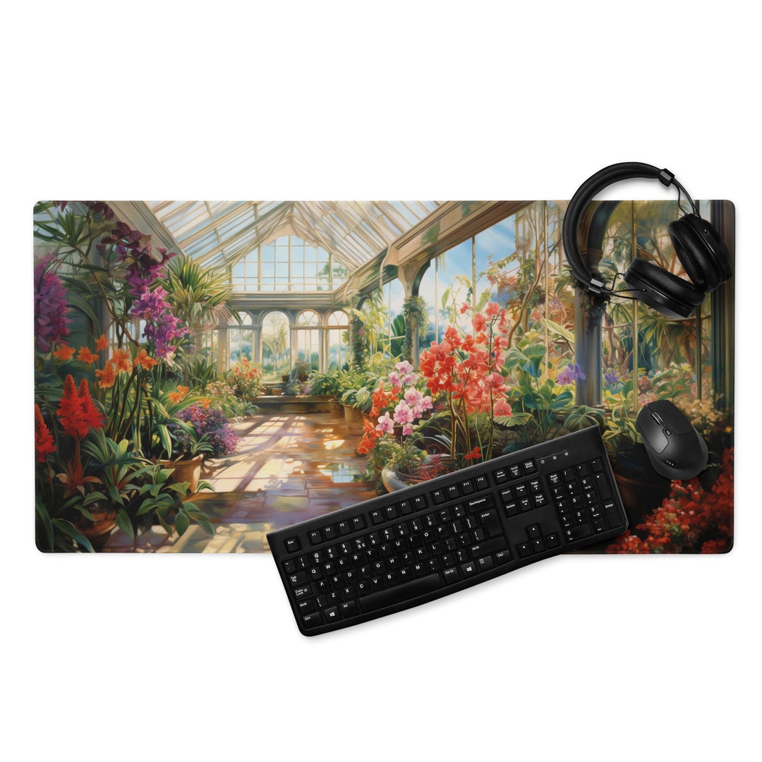 Greenhouse Desk Mat Mouse Pad 36x18, Desk Pad, 18x16 Crafting Mat ...