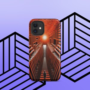Red Optical Illusion Maze Case Tough Case for Iphone®, iPhone 11 ...