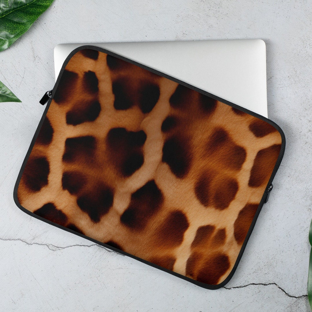 Giraffe Pelt Pattern Neoprene Laptop Sleeve, 13 Inch, 15 Inch, Unique ...