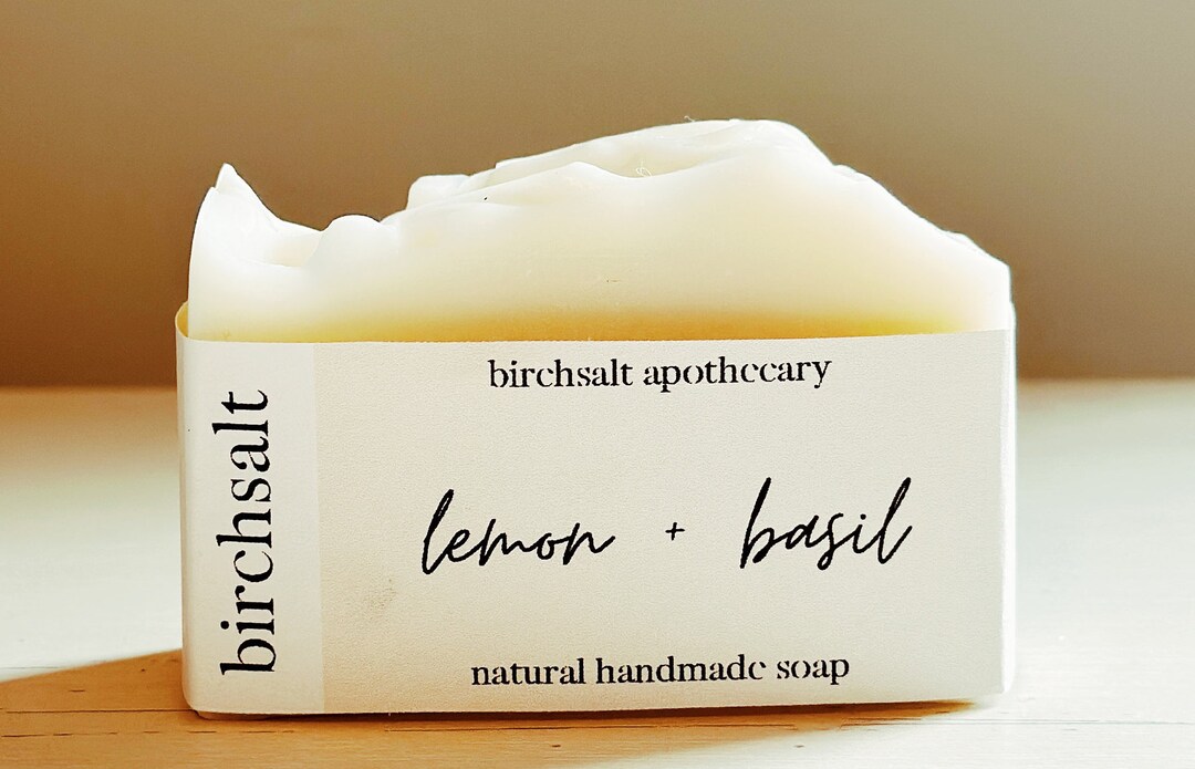 Lemon and Basil Soap,handmade Soap Bar, Artisan Soap, Body Soap, Vegan ...