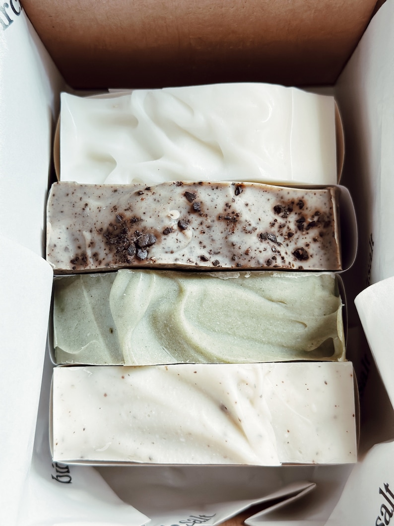 Artisan Handmade Soap Gift Box 4 Pk Soap Gift Set Vegan - Etsy