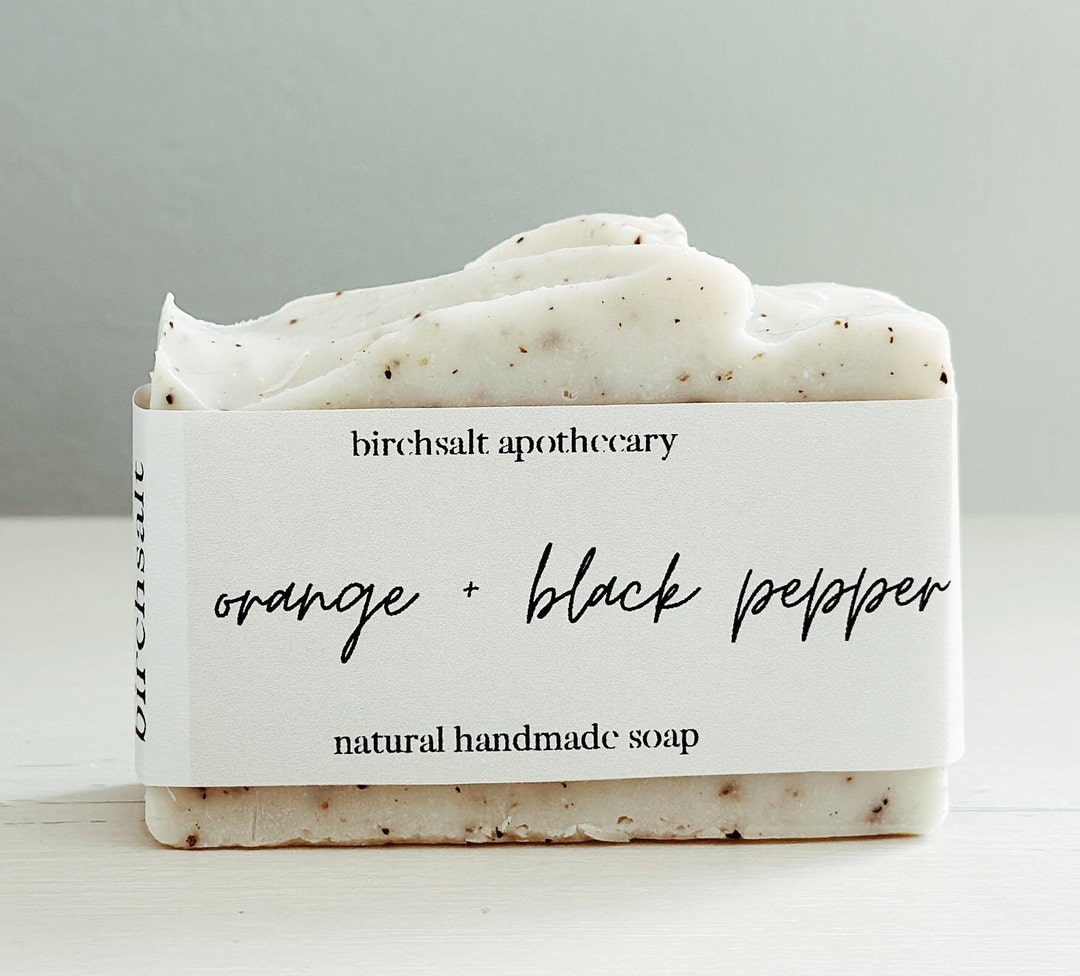 Orange and Black Pepper Soap, Handmade Soap Bar, Artisan Soap, Body ...